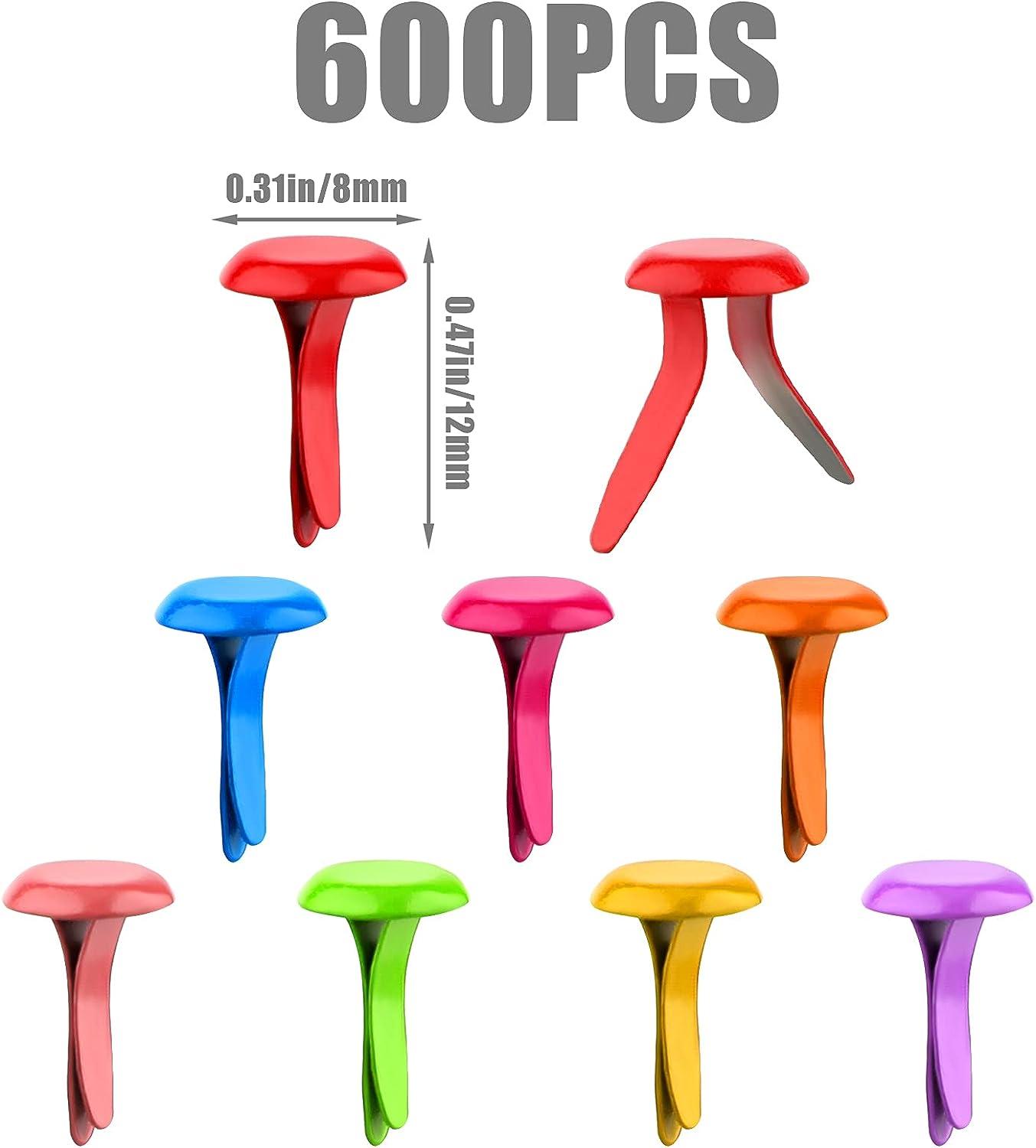 AIEX 600pcs Round Copper Split Pins for DIY Crafts - 0.47x0.3inch ...