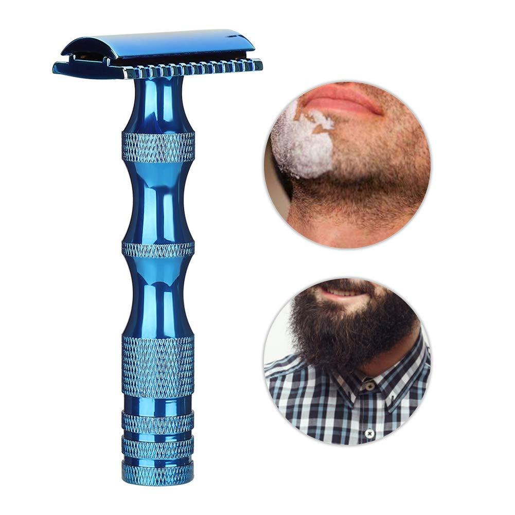 Premium Classic Double-Edged Razor for Men's Facial Care - Manual Open ...