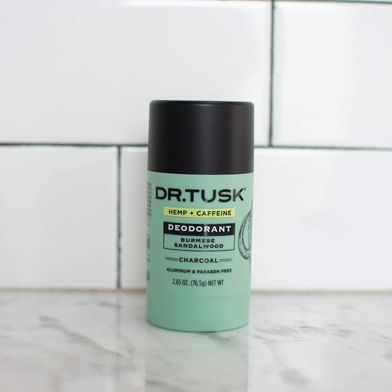 DR.TUSK Mens Deodorant | Hempseed Oil, Caffeine & Charcoal | Burmese ...
