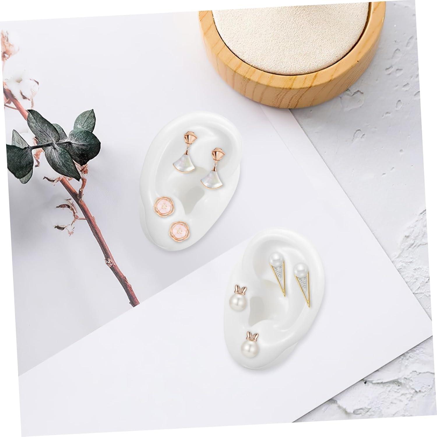 Buy 5 Pairs Silicone Artificial Ear Models - Realistic Simulation Ear ...