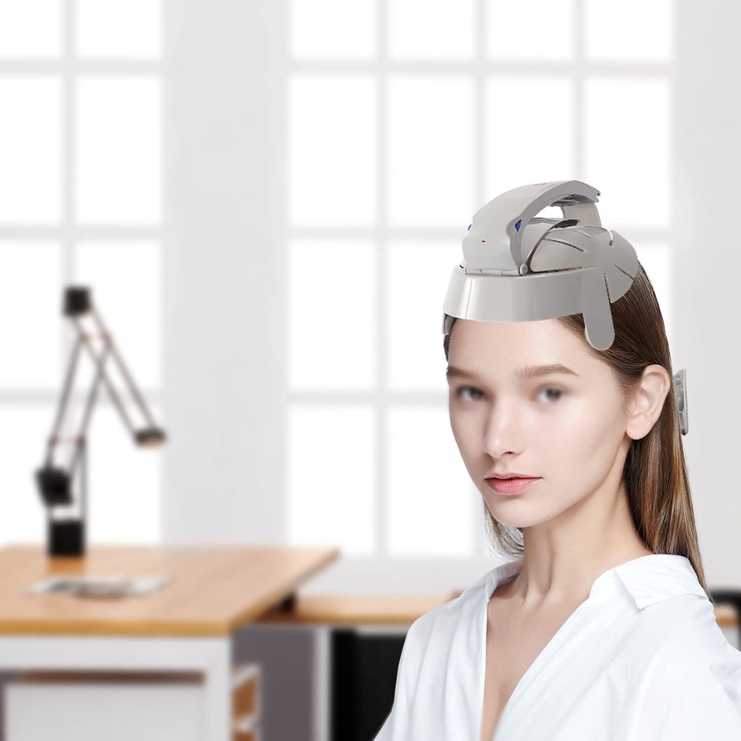 Electric Head Massager - 3D Scalp Relaxation Helmet with Vibration for ...