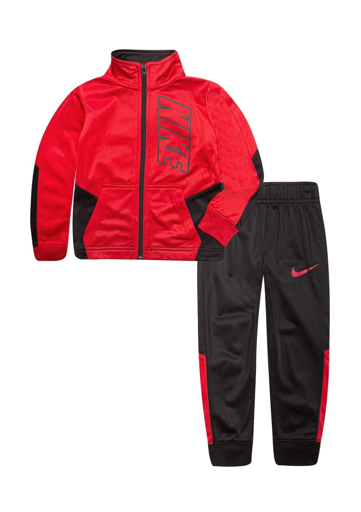 NIKE Baby Boys' Tracksuit 5 Black/Red - Comfort and Style for Your ...
