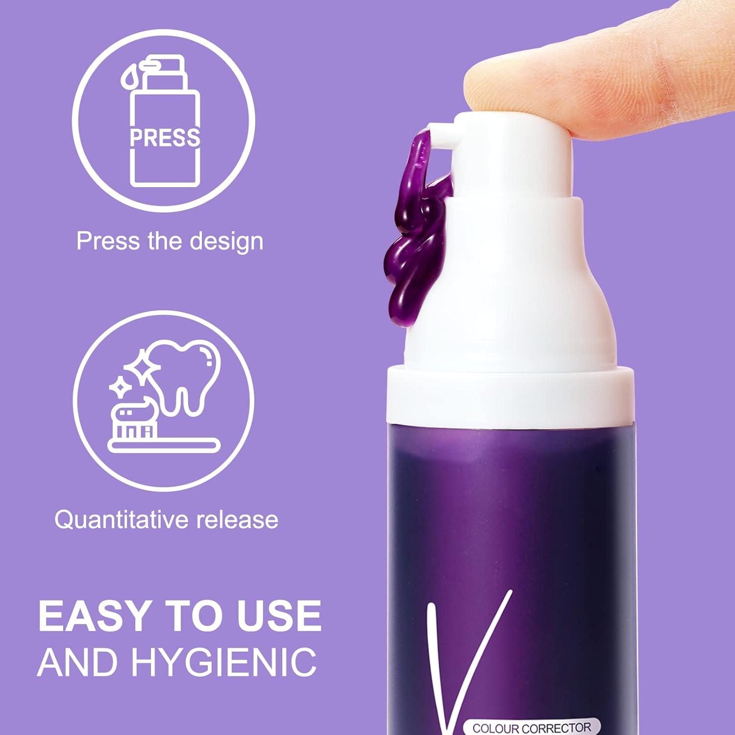 Purple Toothpaste for Teeth Whitening - Sensitive Teeth & Cavity ...