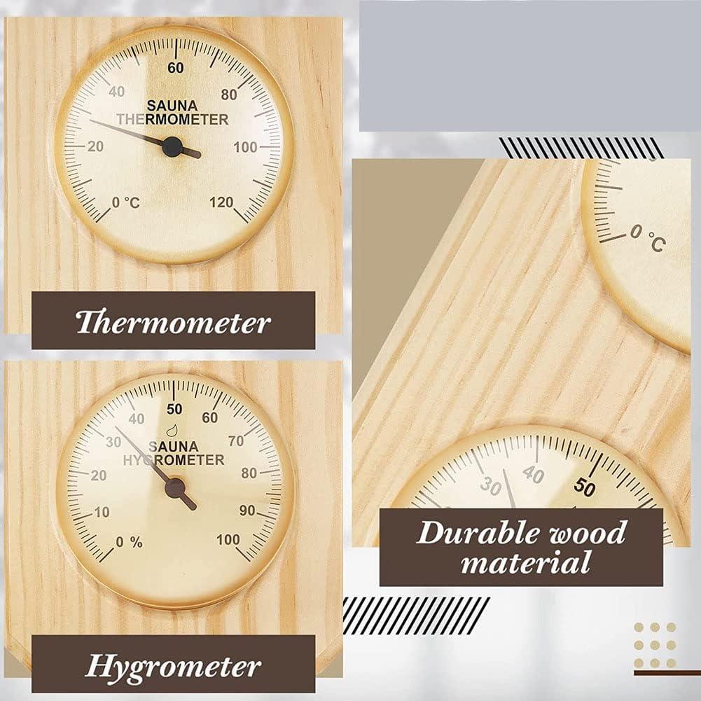 Doengfo 2-in-1 Sauna Thermometer & Hygrometer | Accurate Humidity ...
