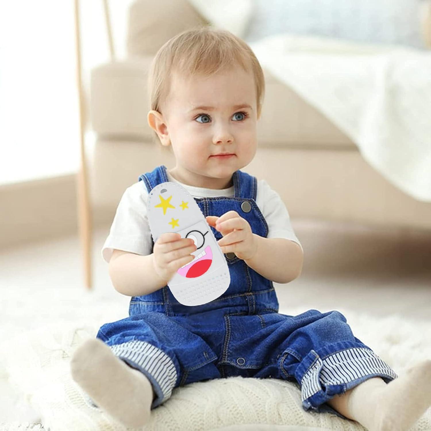 Silicone Baby Bite Ring - Slipper Shape Teething Toy with Textures ...
