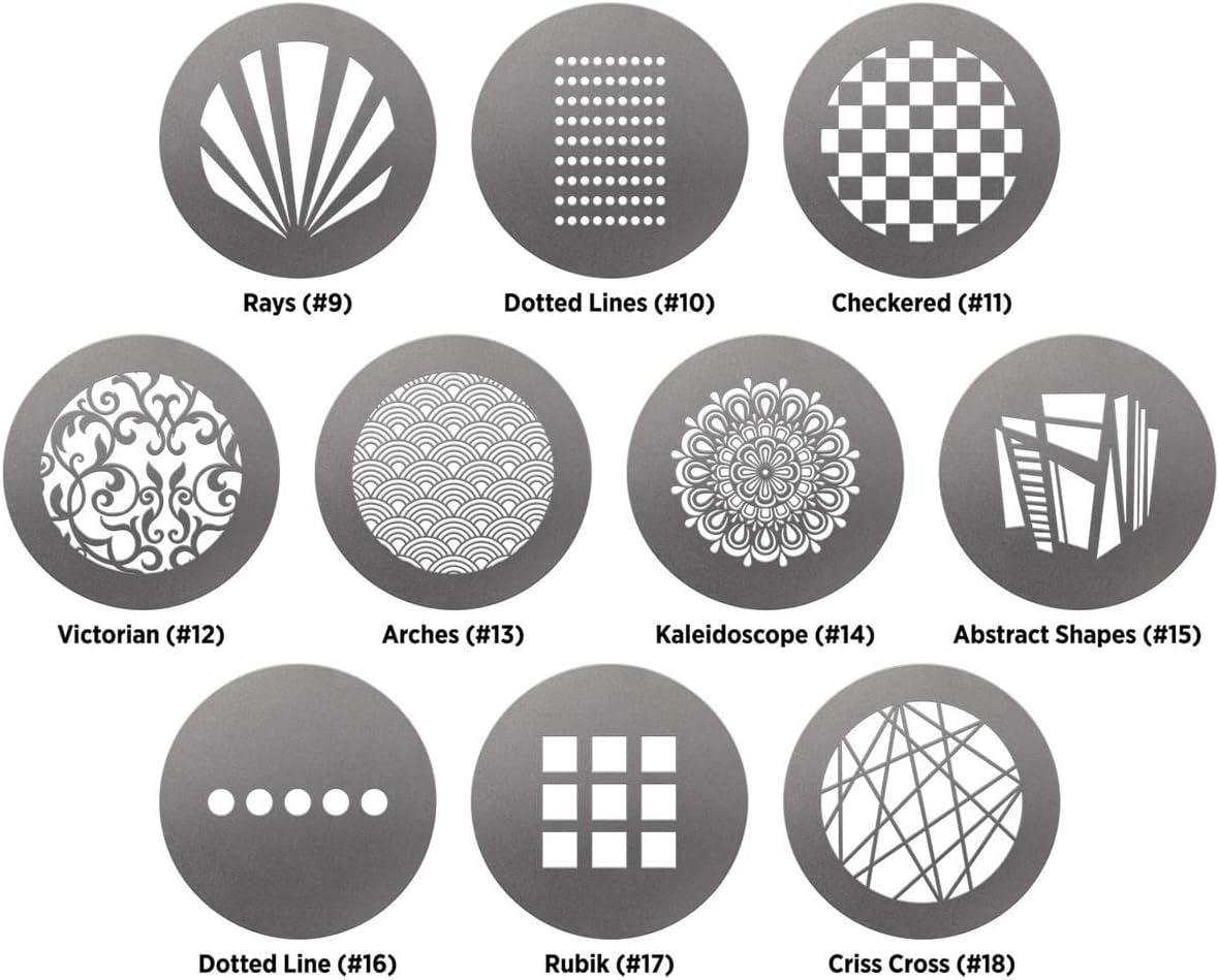Westcott GOBO Pack - 10 Pattern Designs for Optical Spot by Lindsay ...