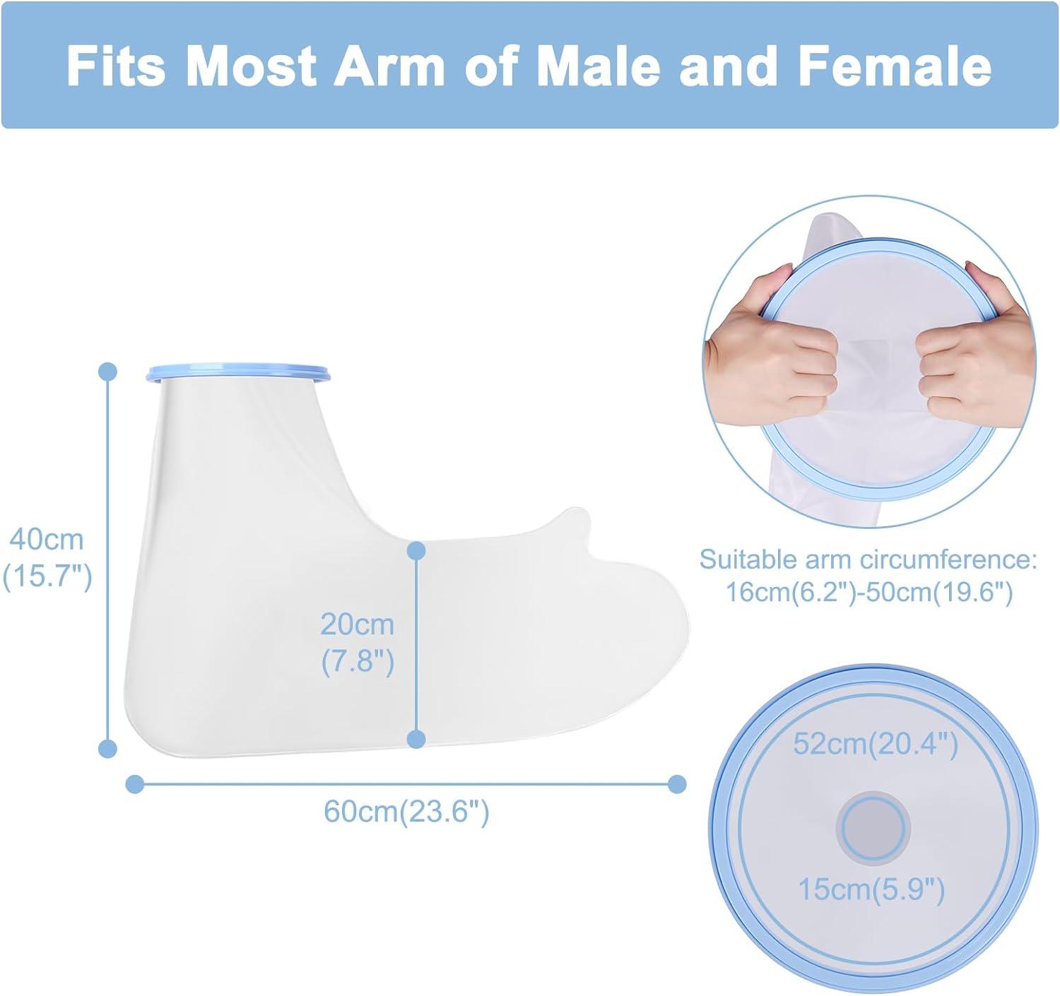 Apasiri Full Arm Cast Cover - Waterproof Protector for Adult Arm, Wrist ...