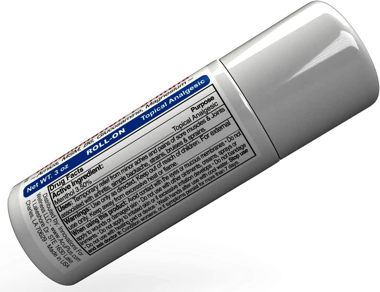 AcuPlus Pain Relief Roll-on | Fast Acting Long Lasting Topical Relief ...