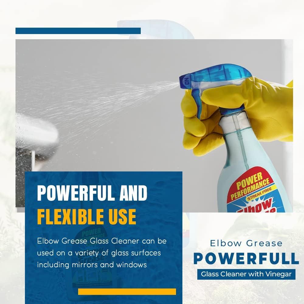 Pack of 2 Elbow Grease Glass Cleaner with Vinegar for Windows and ...