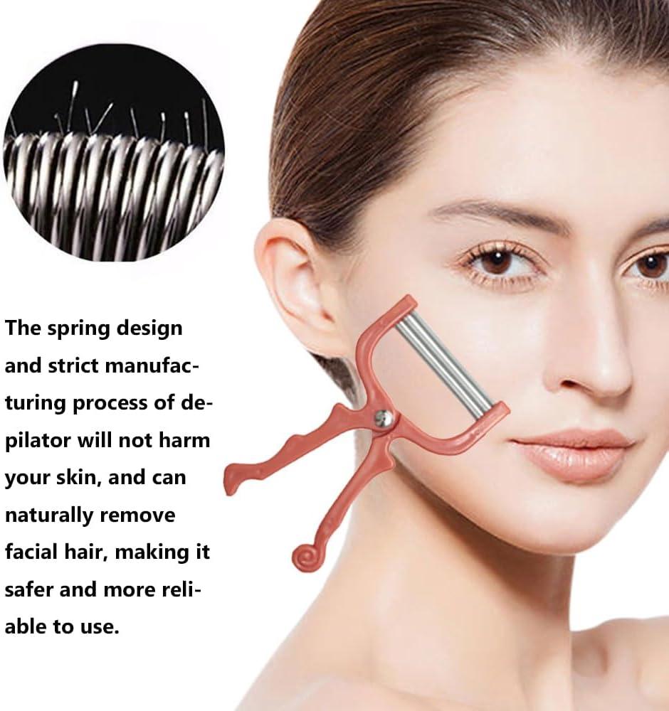 4-Piece Manual Hair Removal Spring Set - Portable Face & Body Epilator ...
