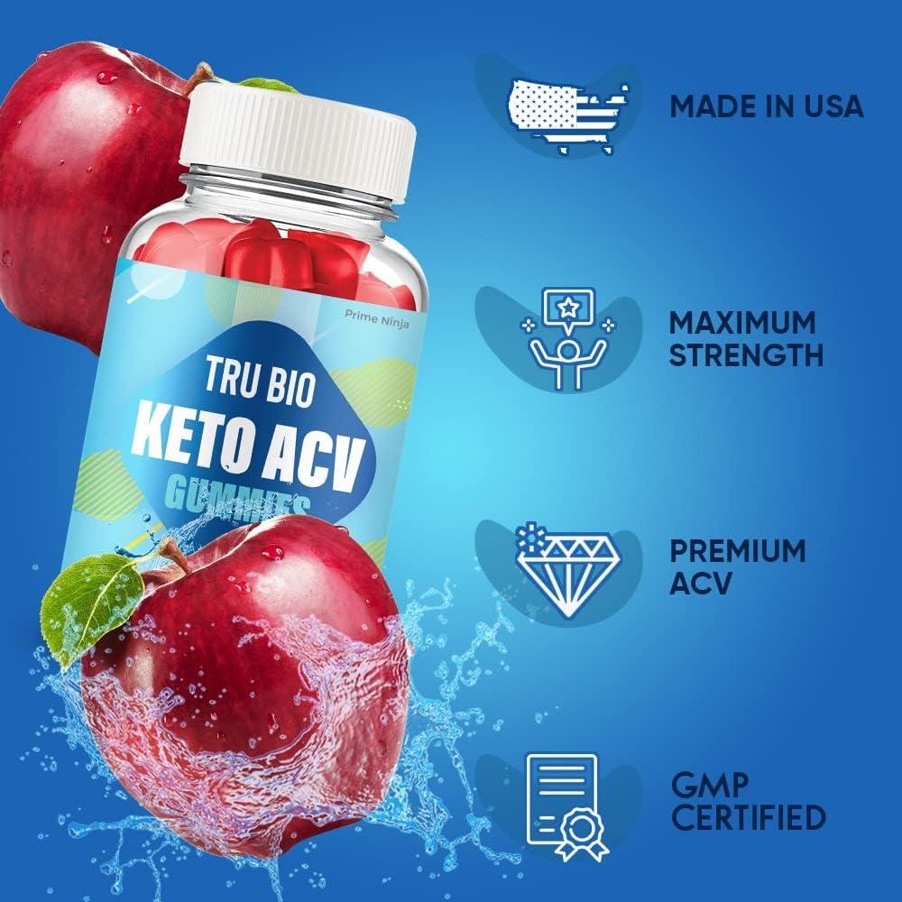 Tru Bio Keto ACV Gummies Maximum Strength Gummies Powerful Formula with ACV Vitamin B12 ...