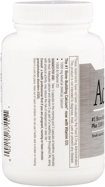 AdvaCAL 1000 Advanced Calcium Supplement - 150 Easy-to-Swallow Extra ...
