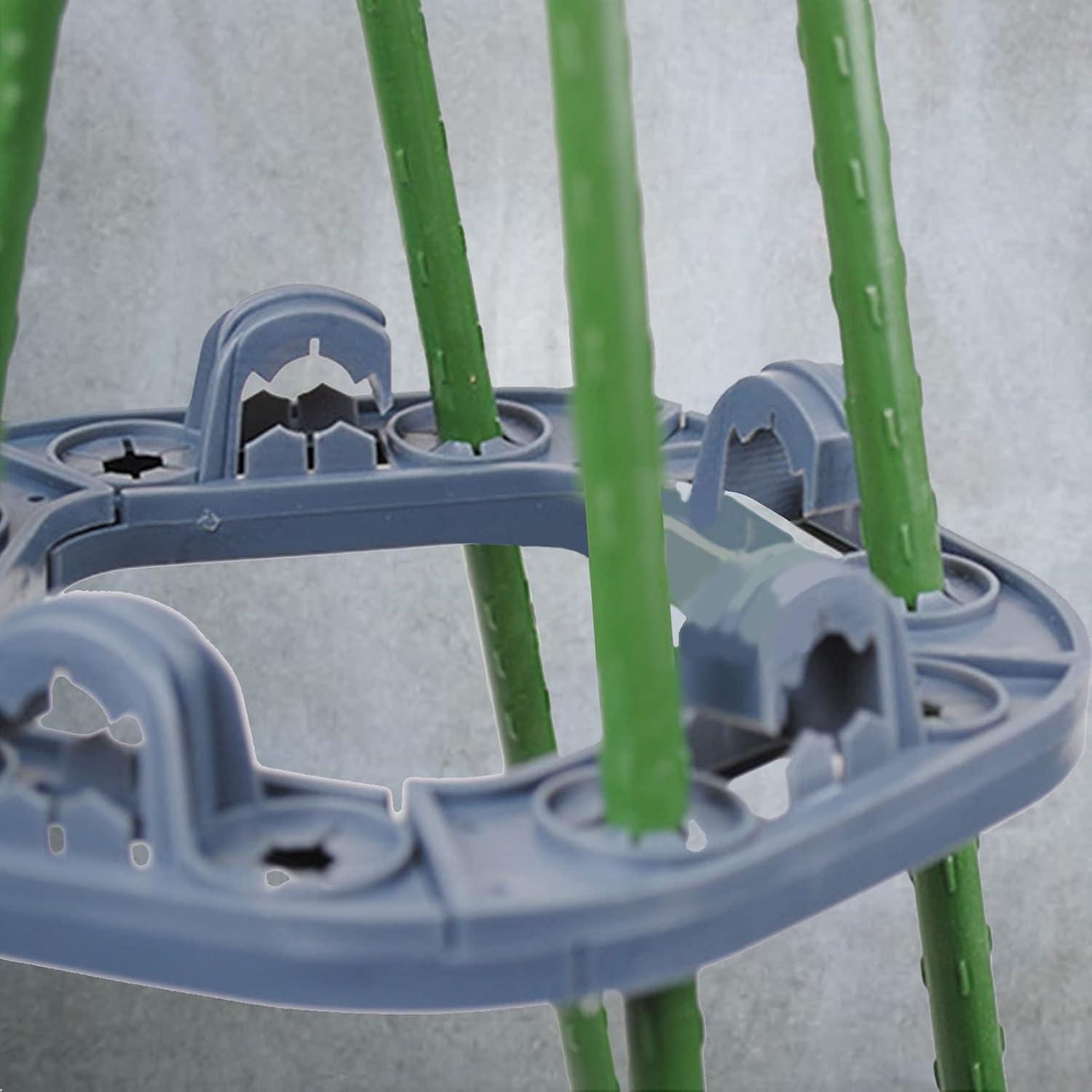 Acunny Garden Connector | Bamboo Pipe Holder & Support Cap for Tomatoes ...