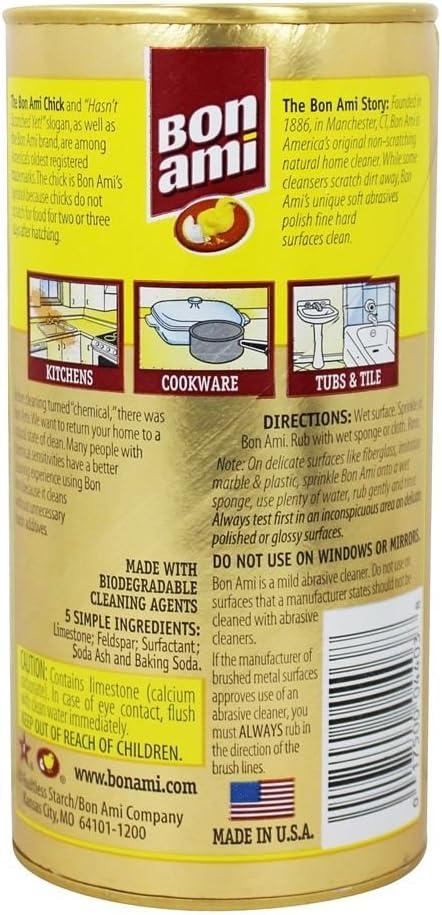 BON AMI All Natural Powder Cleanser Kitchen & Bath 14 oz. | Eco ...