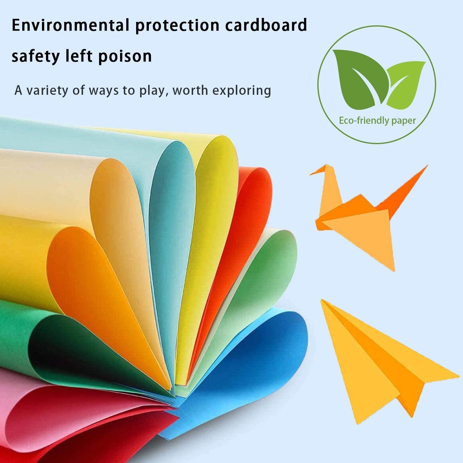 Origami Paper Kit - 100 Sheets, 8x8 inch, Double Sided Color, 10 Vivid ...