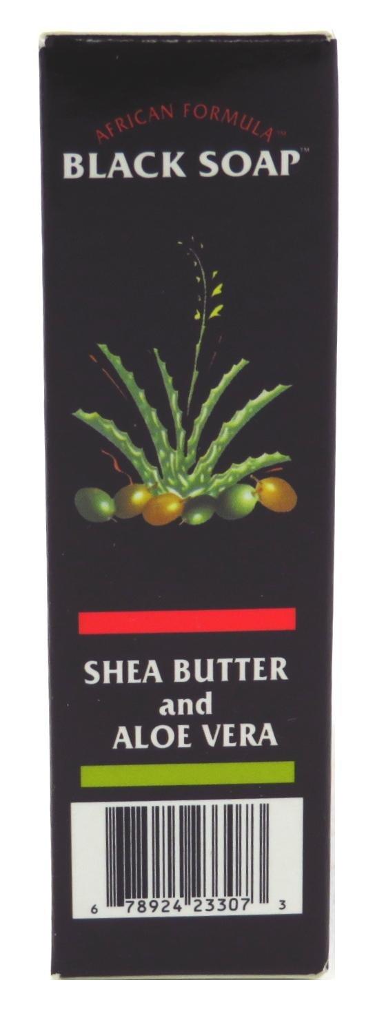 African Formula Black Soap 3.5oz with Shea Butter & Aloe Vera (6 Pack ...
