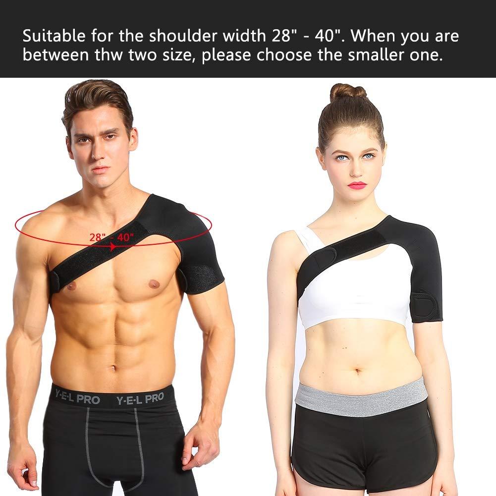 Shoulder Brace & Compression Sleeve | Support Wrap for AC Joint ...