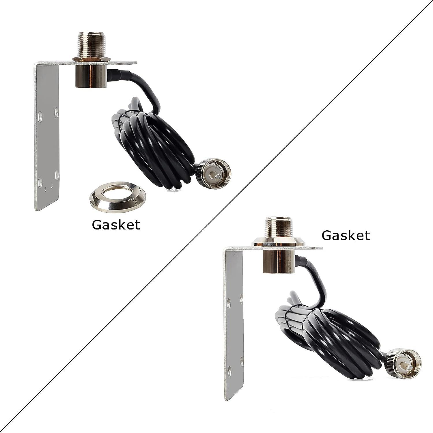 TWAYRDIO VHF Marine Antenna 156-163 MHz - 50W - 6.5in Stubby Antenna ...