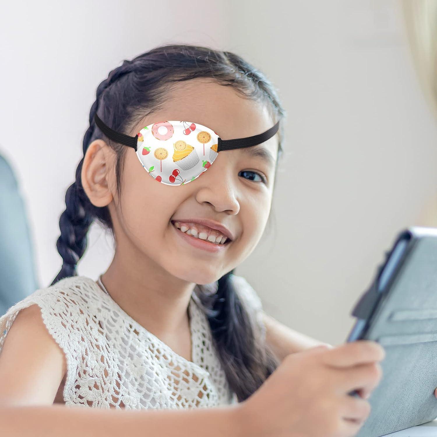 8 Pcs Adjustable Kids Eye Patches for Lazy Eye - Reusable Cute Boys ...