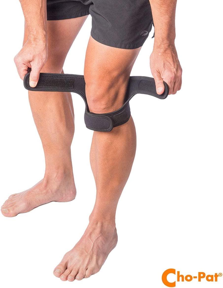 Cho-Pat Dual Action Knee Strap -Medium Black- Pain Relief for Arthritic ...