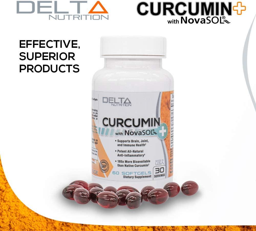 Delta Nutrition Curcumin+ with NovaSOL Liquid Micelle Technology ...