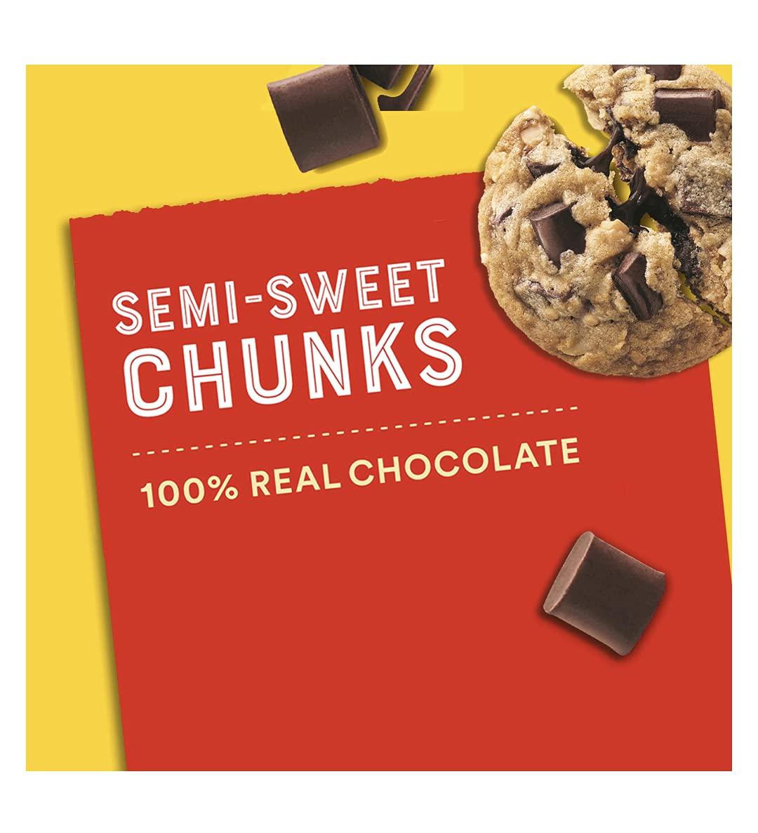 Nestle Toll House Semi Sweet Chocolate Chunk Morsels 11.5oz Bag (Pack of 6)