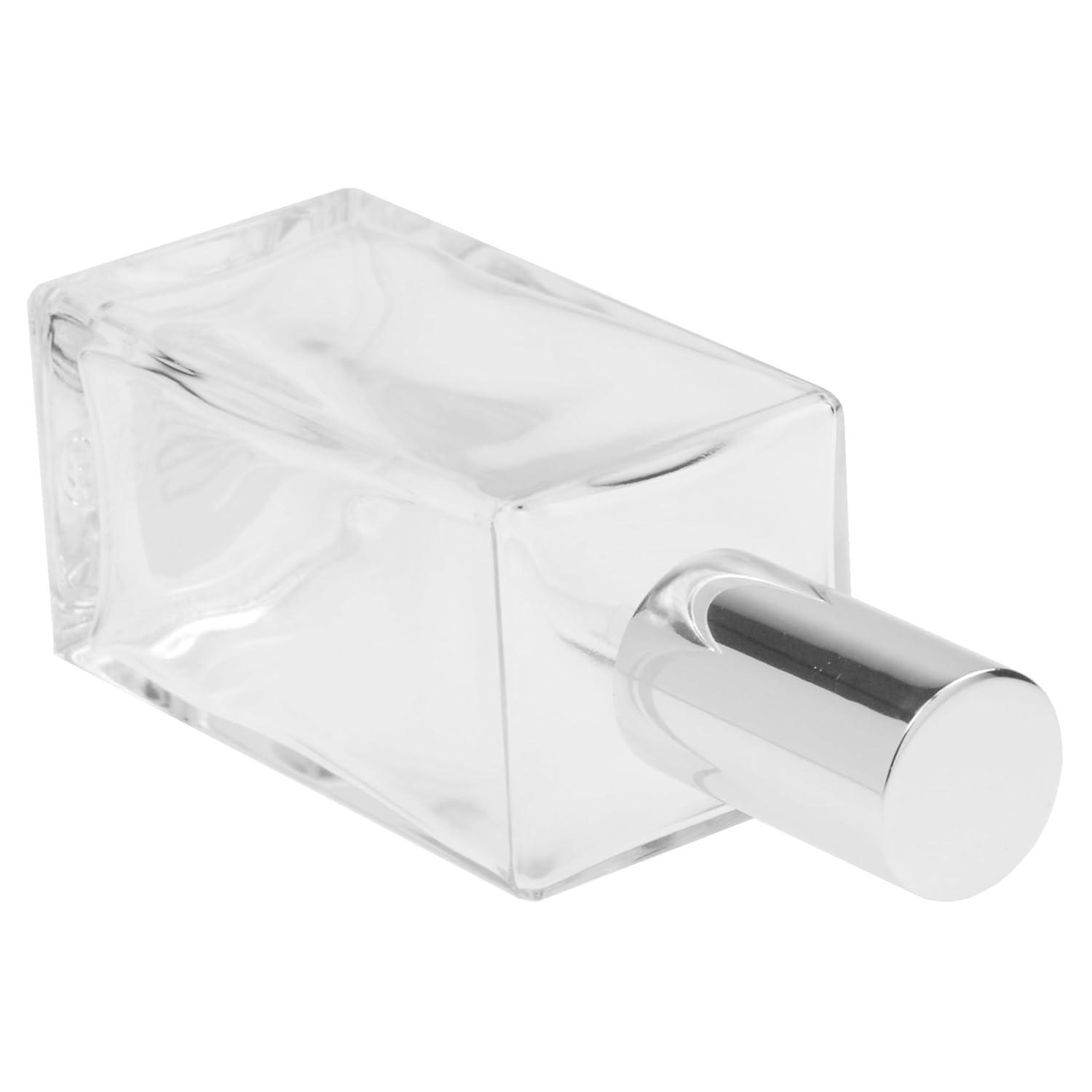 Fantasia Perfume Flakon 100ml - Empty Square Glass Bottle with Atomizer ...
