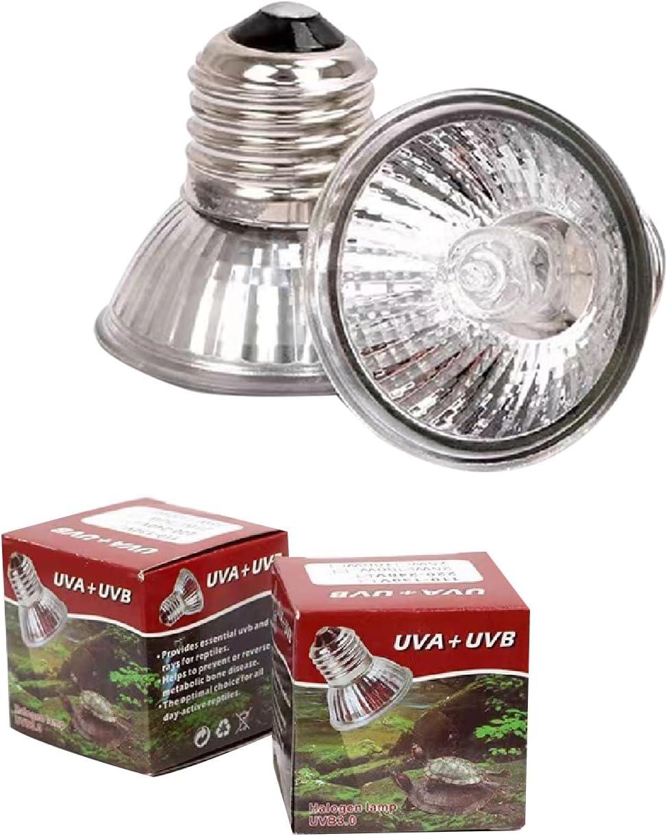 yanhe Tortoise Heat Lamp Basking Light for Aquarium Reptiles E27 UVA+UVB Heat Spotlight for ...
