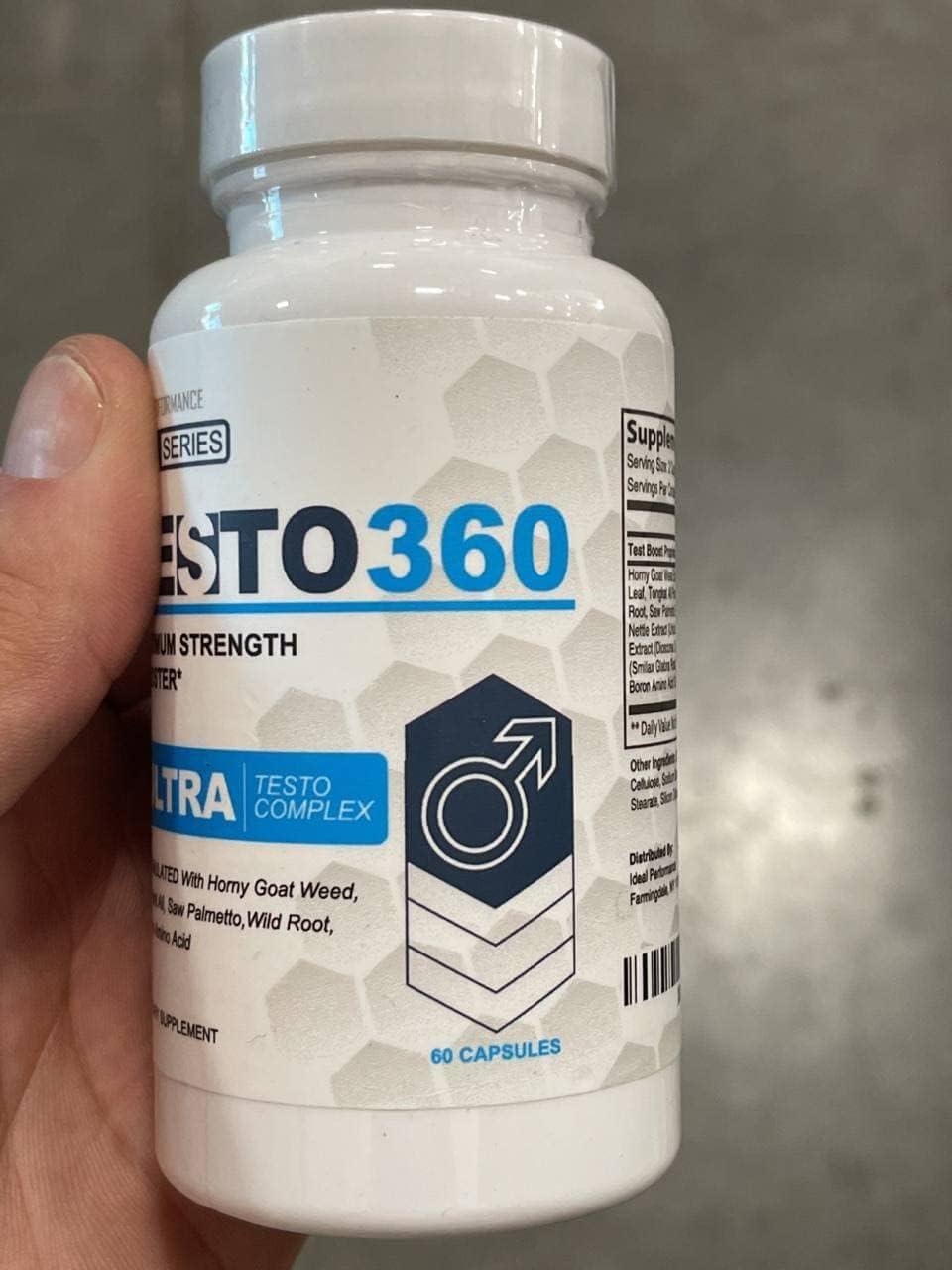 Testo 360 Ultra Pene Testo Complex for Men Elite Series - 60 Capsules ...