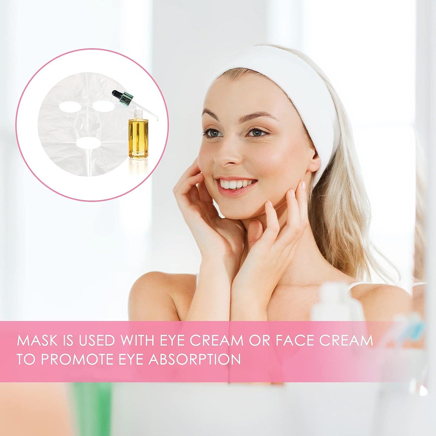 200 Sheets Disposable Transparent Face Masks for Skincare - DIY Clear ...