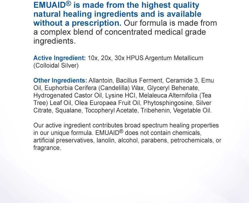 EMUAID Ointment - Eczema Cream | Regular Strength Treatment for ...