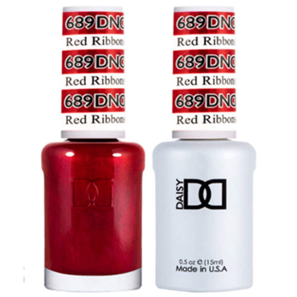 DND 689 Red Ribbons Gel & Lacquer Set: Long-lasting Nail Color Duo ...