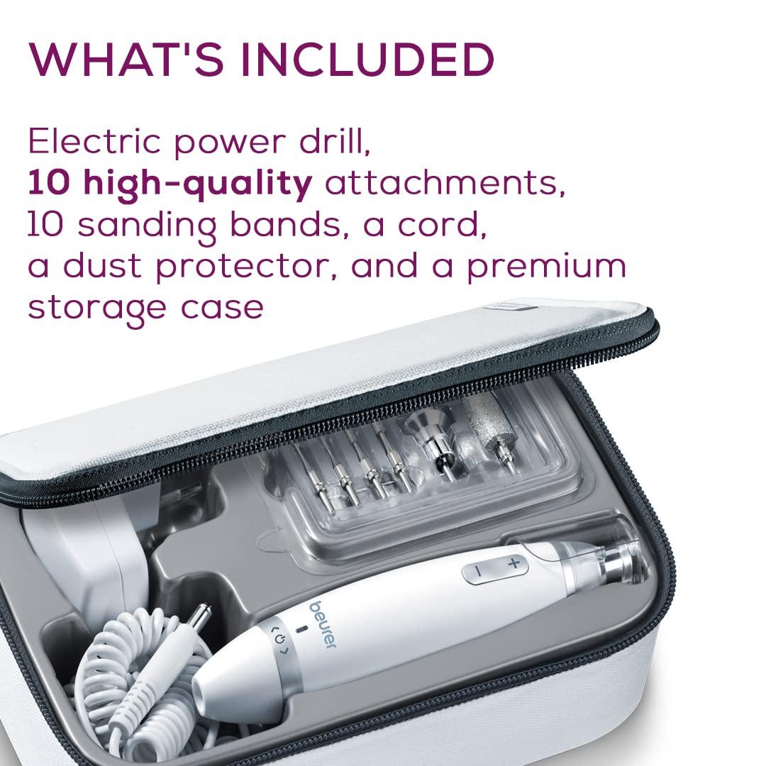 Beurer MP62 Professional Nail Drill Kit - Portable Electric File ...