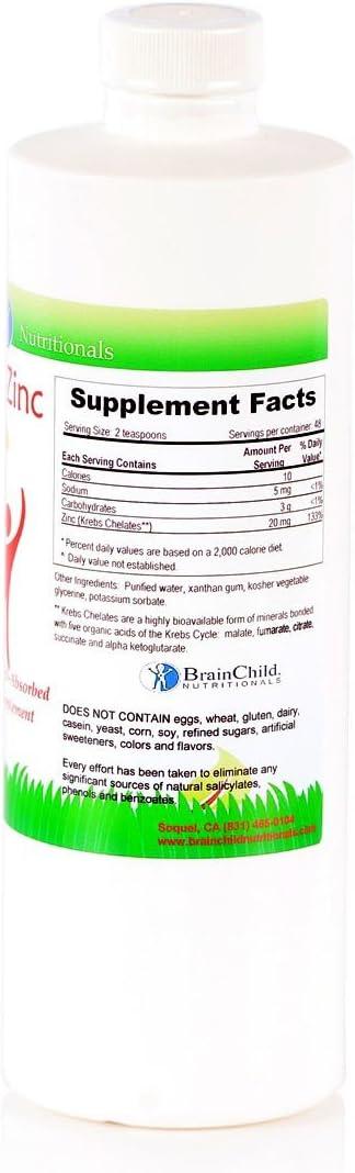 Pure Liquid Zinc 16oz - Essential Mineral Supplement for Immune Support ...