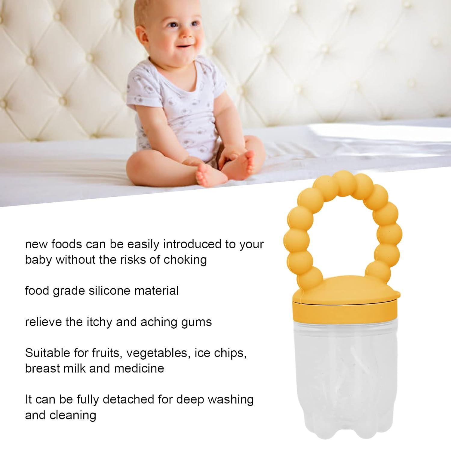 Buy Fruit Pacifier Feeder - Yellow Multifunctional Food & Gum Relief ...