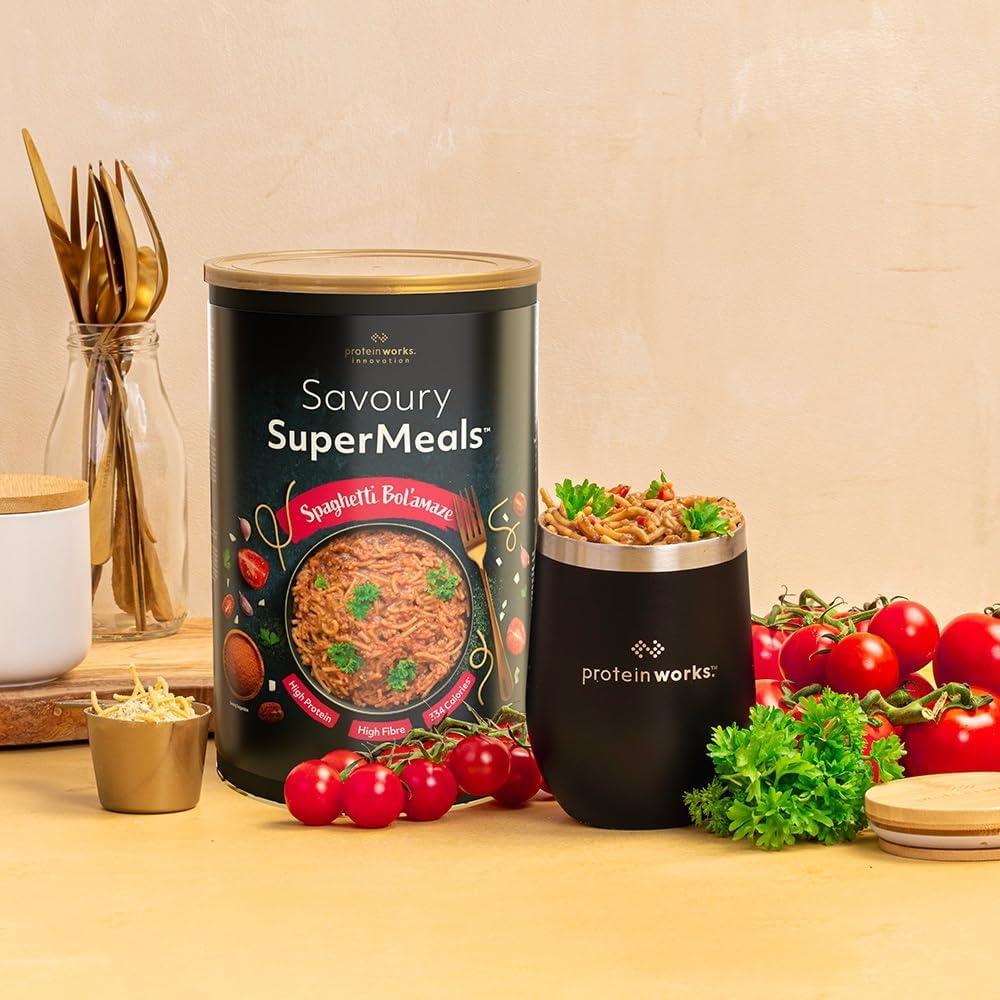 Protein Works Savoury SuperMeals Vegan High Protein Spaghetti BOL Amaze ...