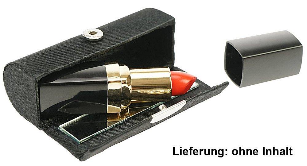 Kosmetex Black Lipstick Box with Mirror & Snap Fastener - Elegant ...