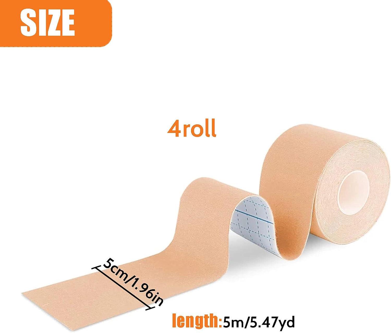 4 Roll Kinesiology Tape 5m Extra Sticky Kinesiology Tape Elastic Muscle ...