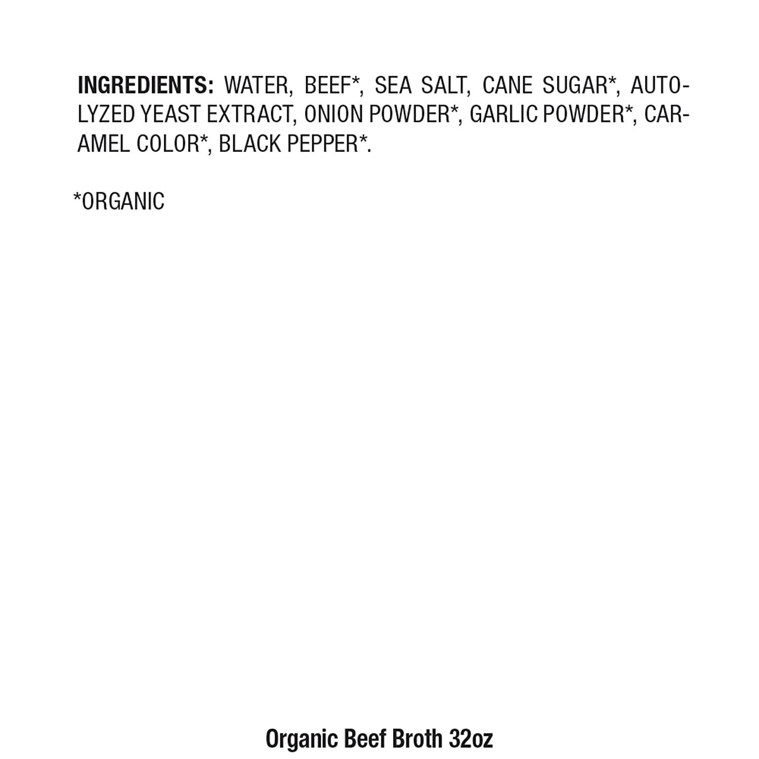 Pacific Foods Organic Beef Broth 32oz - Premium Quality, 100% Organic ...