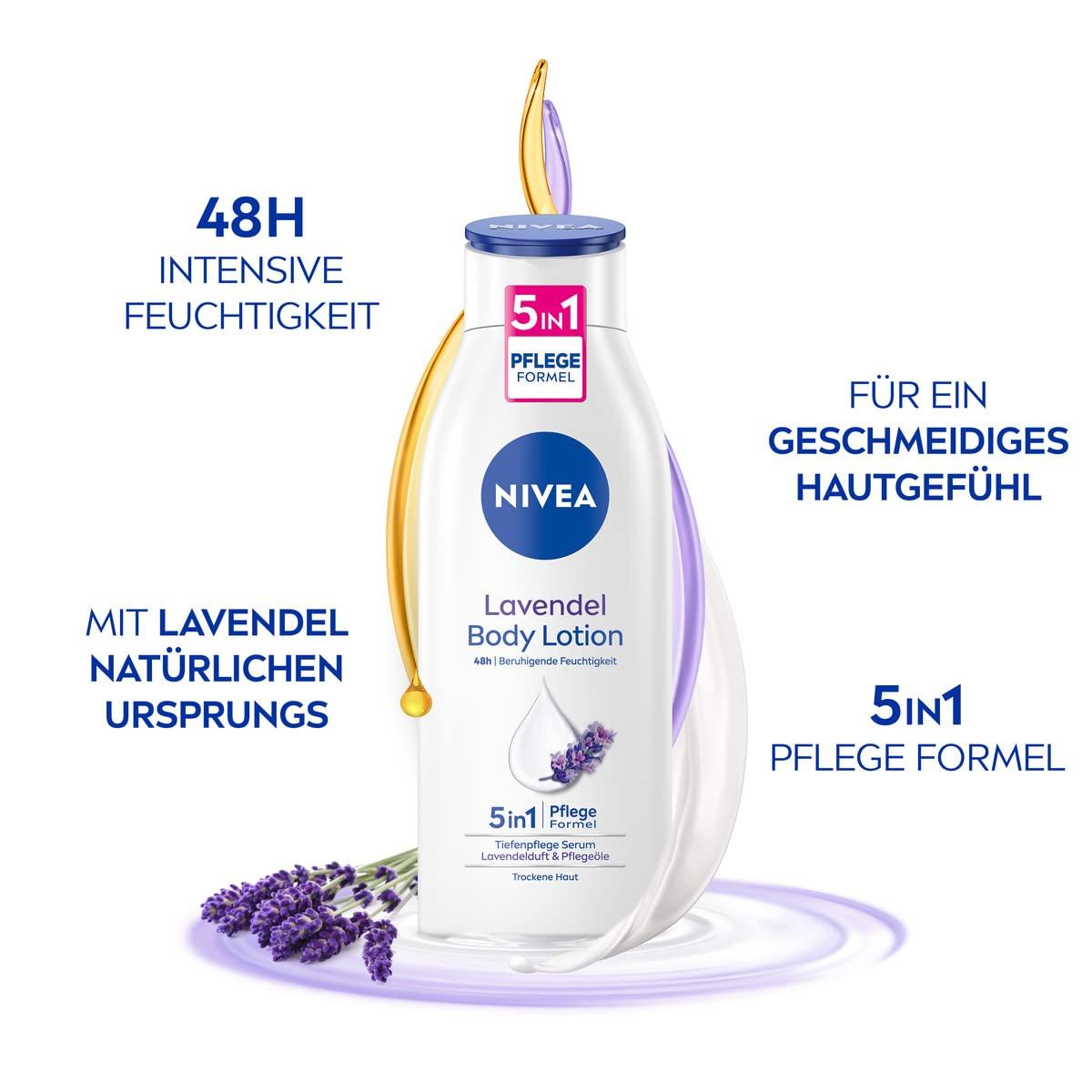 NIVEA Body Lotion Lavender 400ML - Hydrating & Soothing Skin Care ...