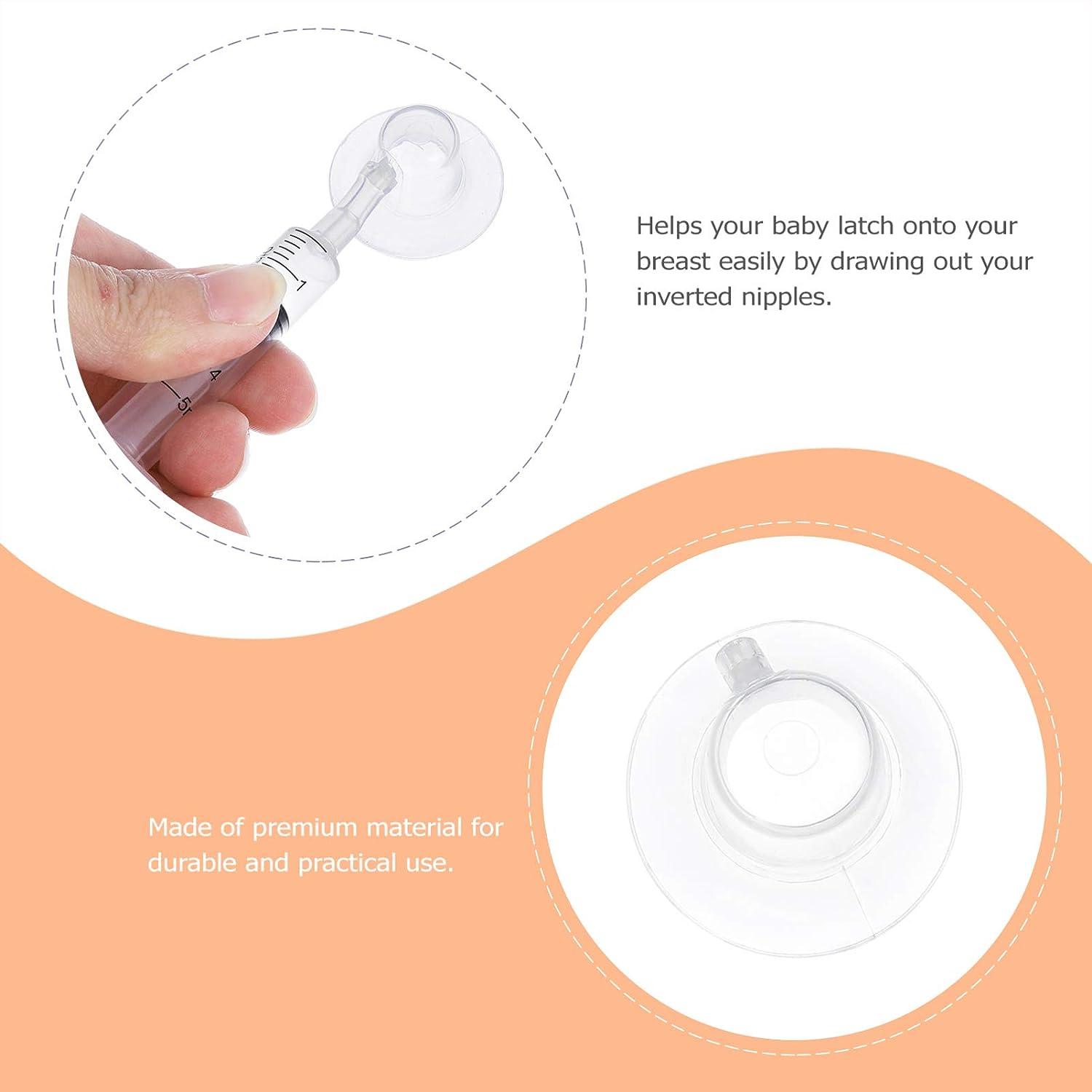 Nipple Aspirator Corrector Pullers Cups Extractor for Flat and Inverted ...