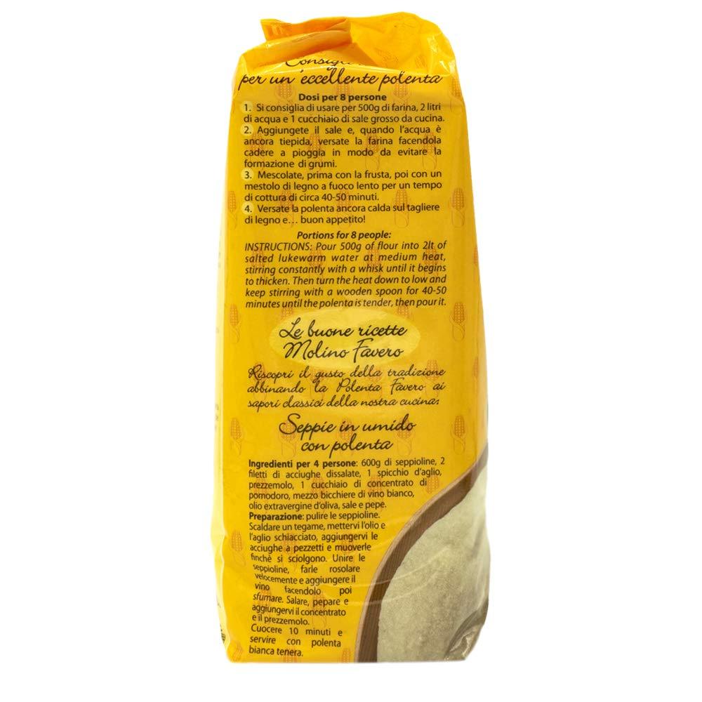 Buy Polenta Bramata Bianca - White & Coarse Corn Semolina by Favero 1 ...