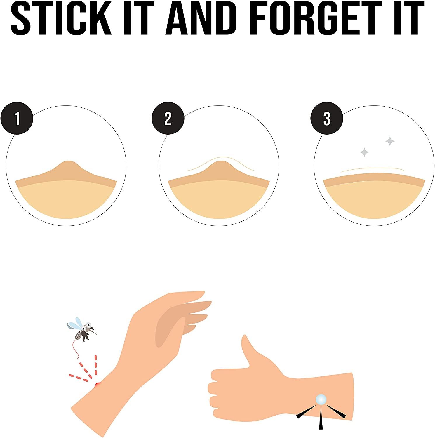 QUITCH Bug Bite Relief Stickers - Natural Patches for Itchy Mosquitos ...