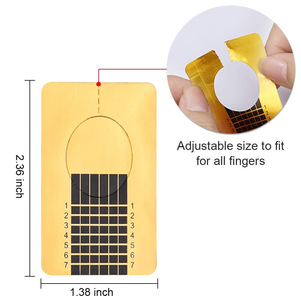 Yokilly Nail Forms 500PCS - Polygel, Acrylic & Builder Gel Nail Tips ...