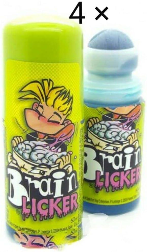 4 x Blue Brain Licker 60ml - Sour Candy Roller Drink - Blue Raspberry ...