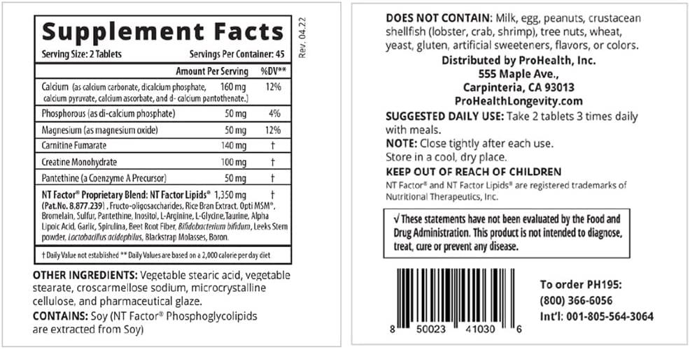 ProHealth Longevity Mitochondria Ignite Supplement Tablet - 90 Ct | Buy ...