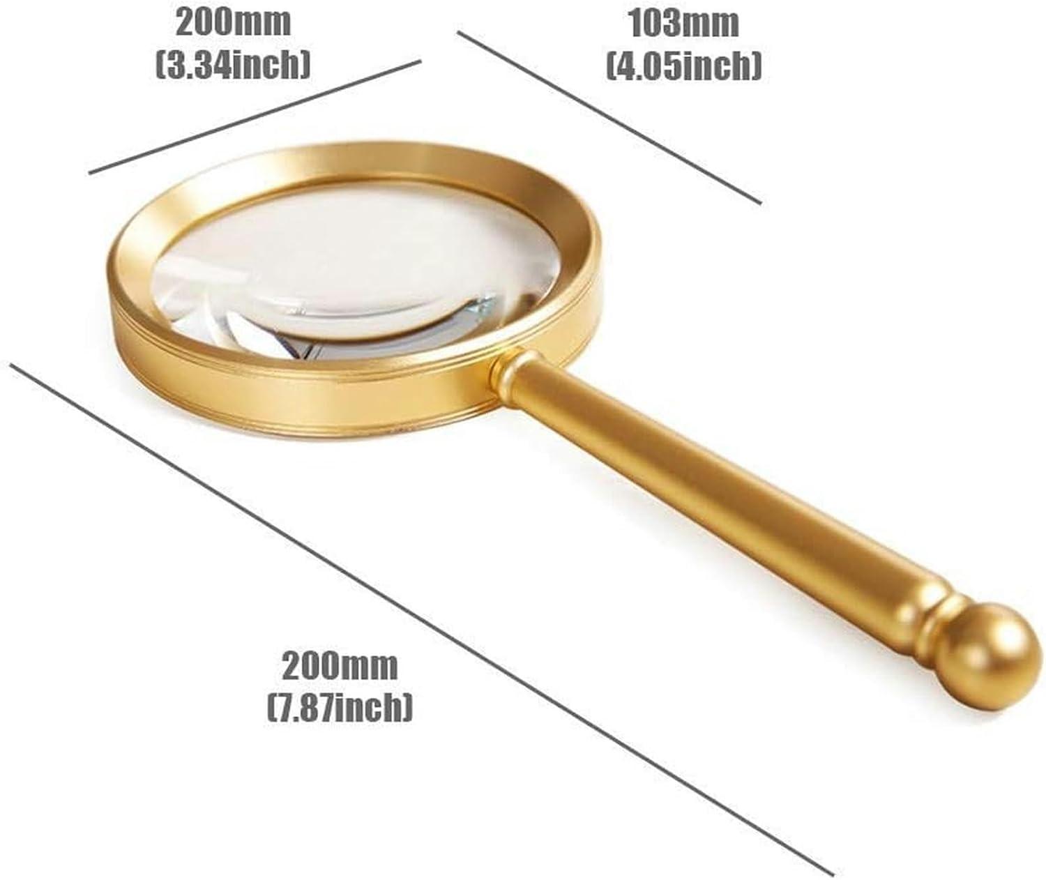 Portable Magnifiers 8X Handheld Child Elderly Reading Magnifier Optical ...