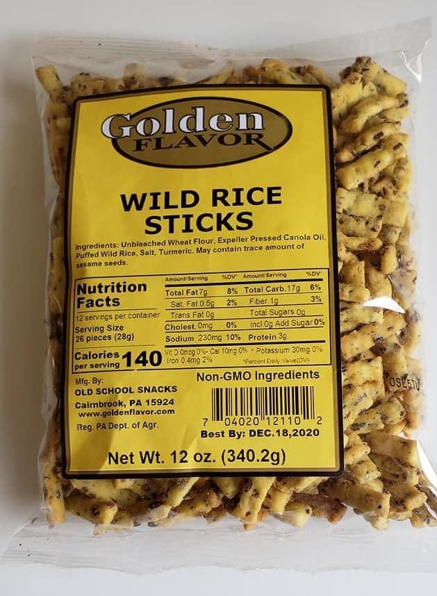 Golden Flavor Wild Rice Sticks - 3 lbs (4x12oz Bags) | Buy Now with ...