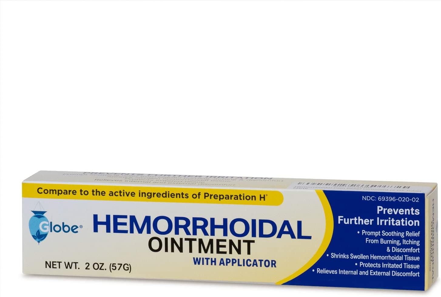 Globe Hemorrhoidal Ointment (4 Pack) - 2 oz | Phenylephrine HCl ...