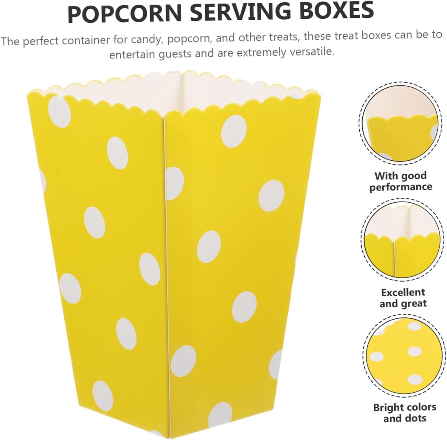 Zerodeko 24pcs Boxes party popcorn buckets gift box tight popcorn ...